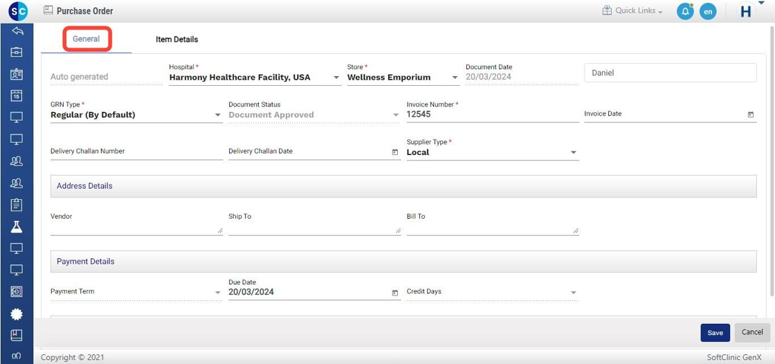 Po Goods Receipt Note – JVS Group