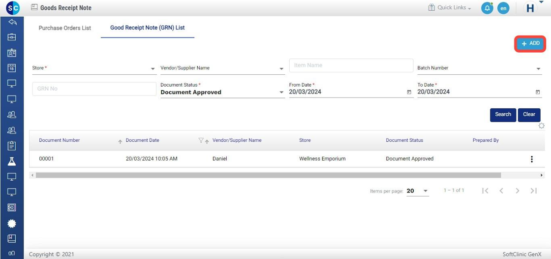 Goods Receipt Note – JVS Group