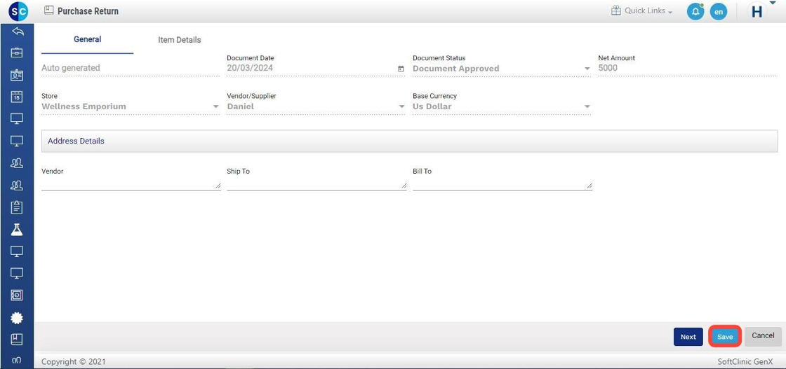 Purchase Return – JVS Group