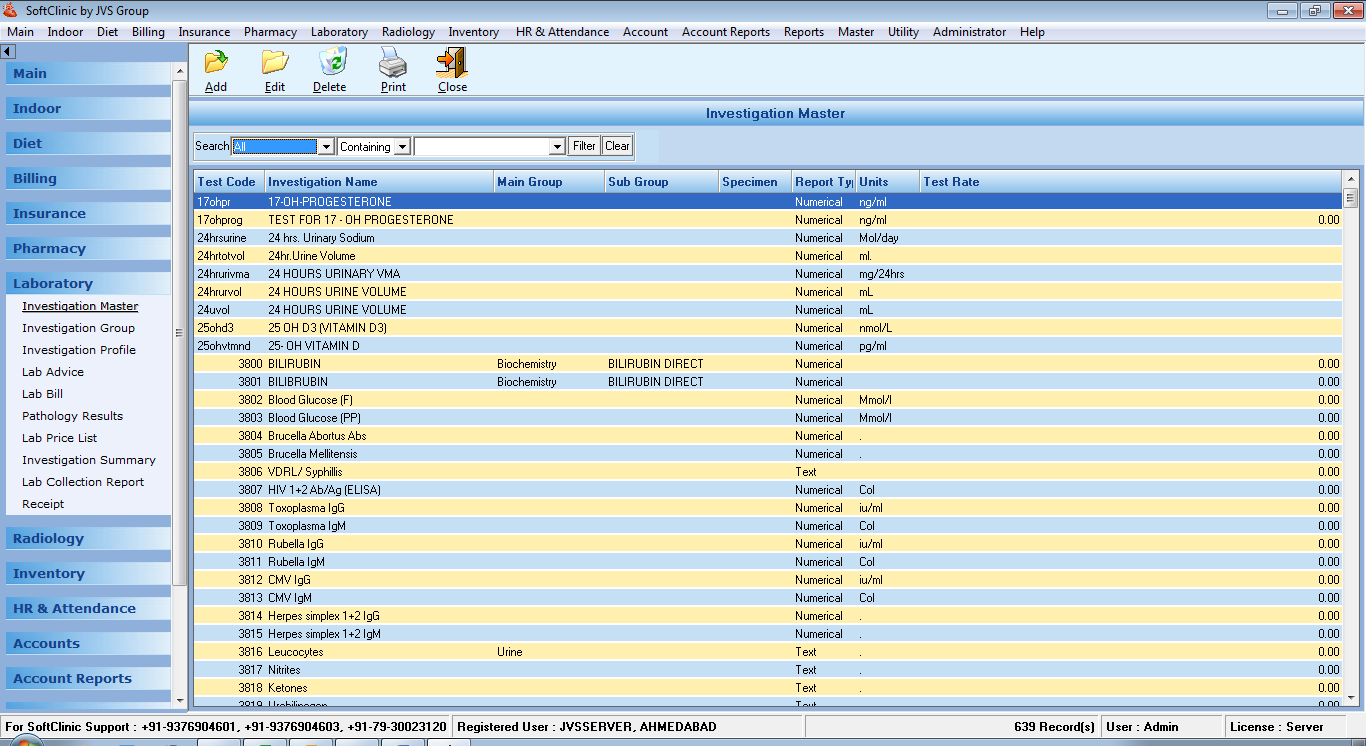 User Manual - Laboratory – JVS Group