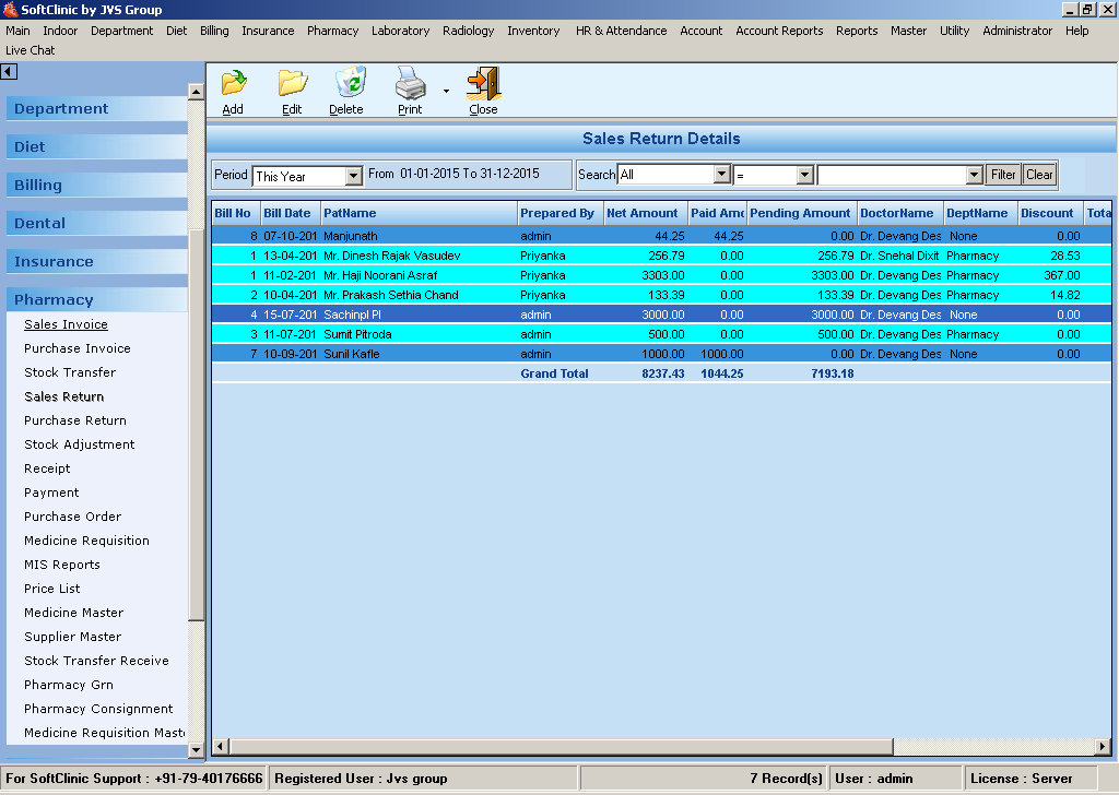 Pharmacy - User Manual – JVS Group
