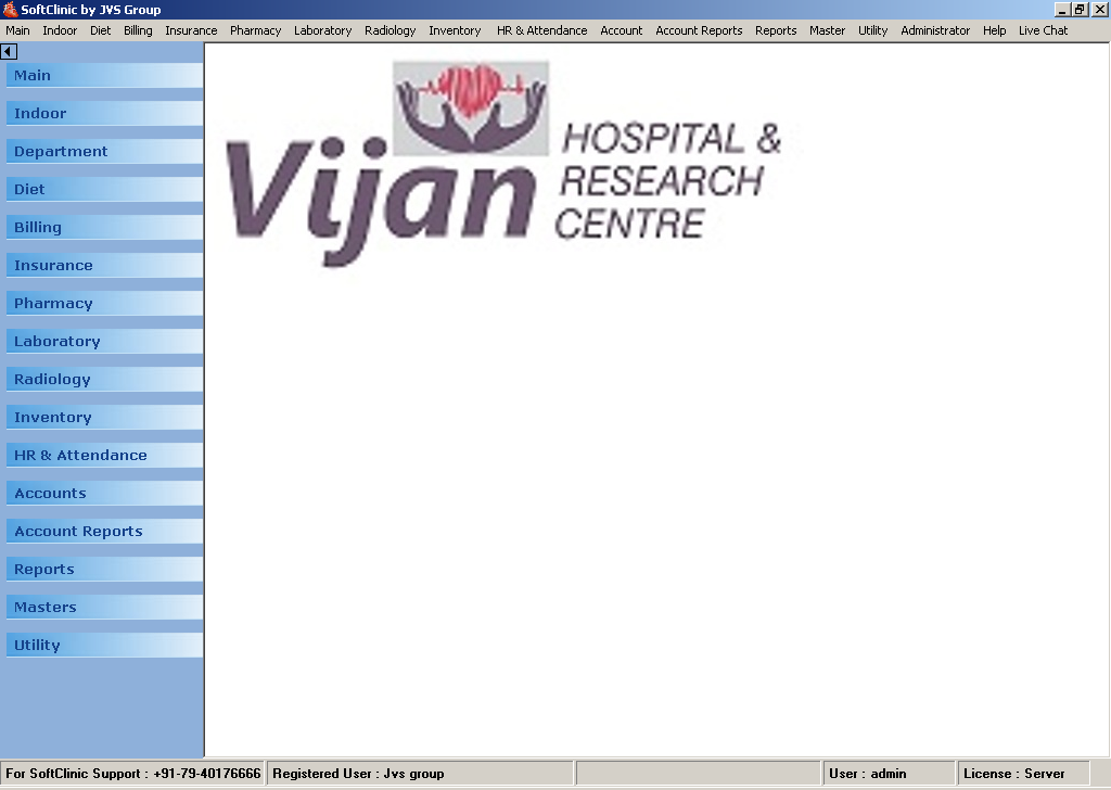 Set Hospital Logo in background – JVS Group