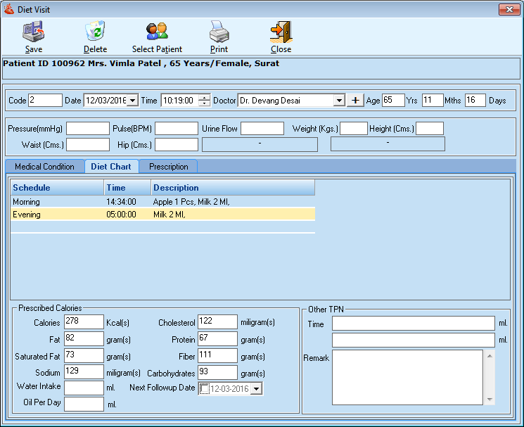 Diet Module – JVS Group