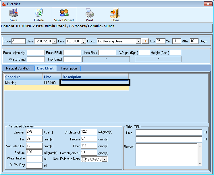 Diet Module – JVS Group