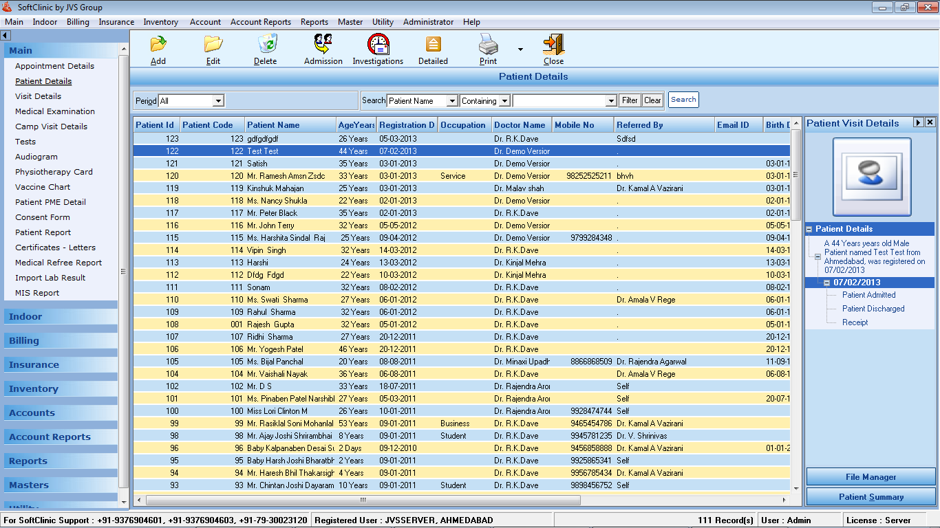 Patient Registration Module – JVS Group