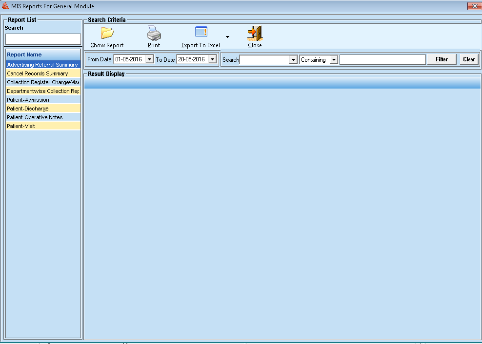 Reports Module – JVS Group